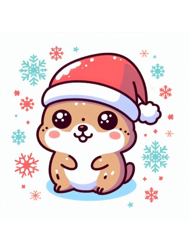 47 Christmas Drawings With Animals For 2024 - Artsy Cow