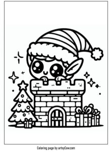 40 Christmas Elf Coloring Pages For Kids For 2025 - Artsy Cow
