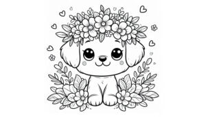 18 Cute Dog Spring Coloring Pages For 2026 - ArtsyCow