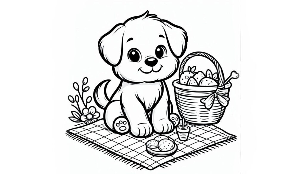 18 Cute Dog Spring Coloring Pages For 2025 - ArtsyCow