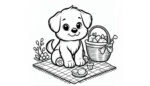 18 Cute Dog Spring Coloring Pages For 2026 - ArtsyCow