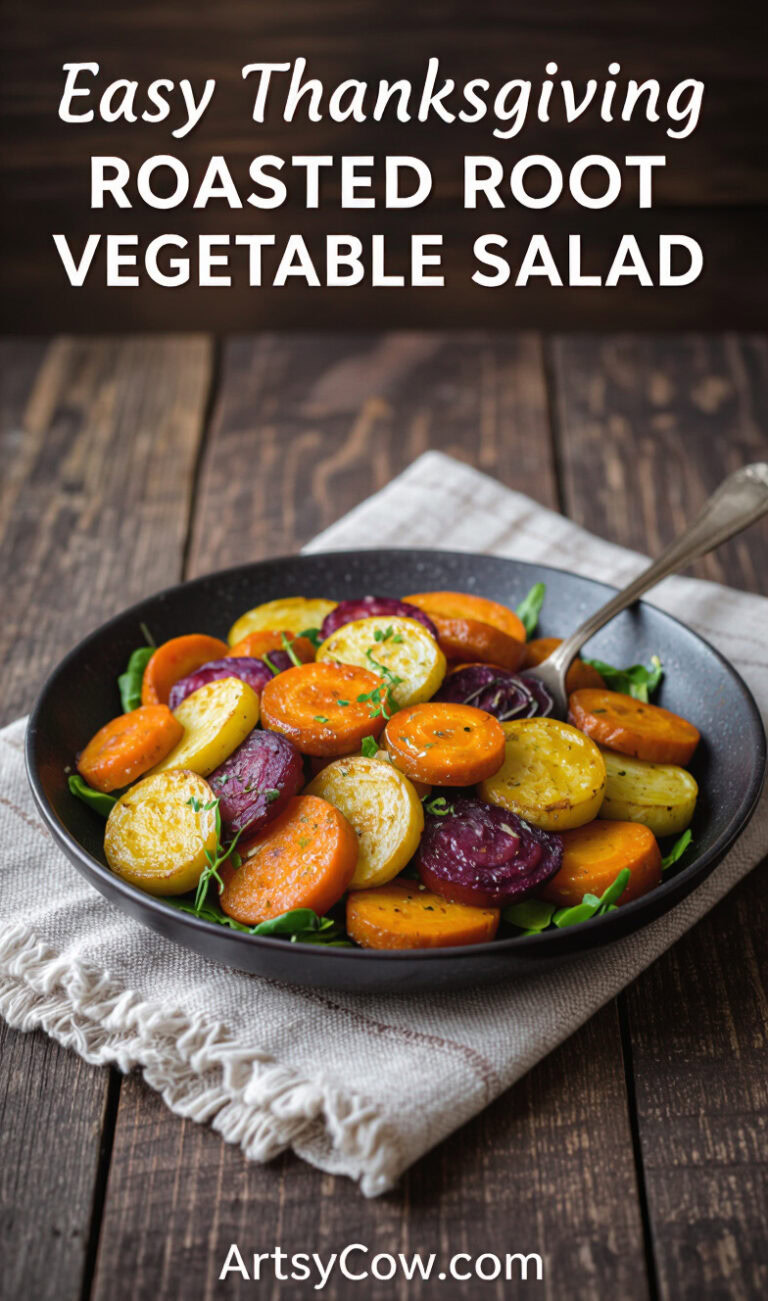 Easy Thanksgiving Roasted Root Vegetable Salad Recipe: Caramelized ...