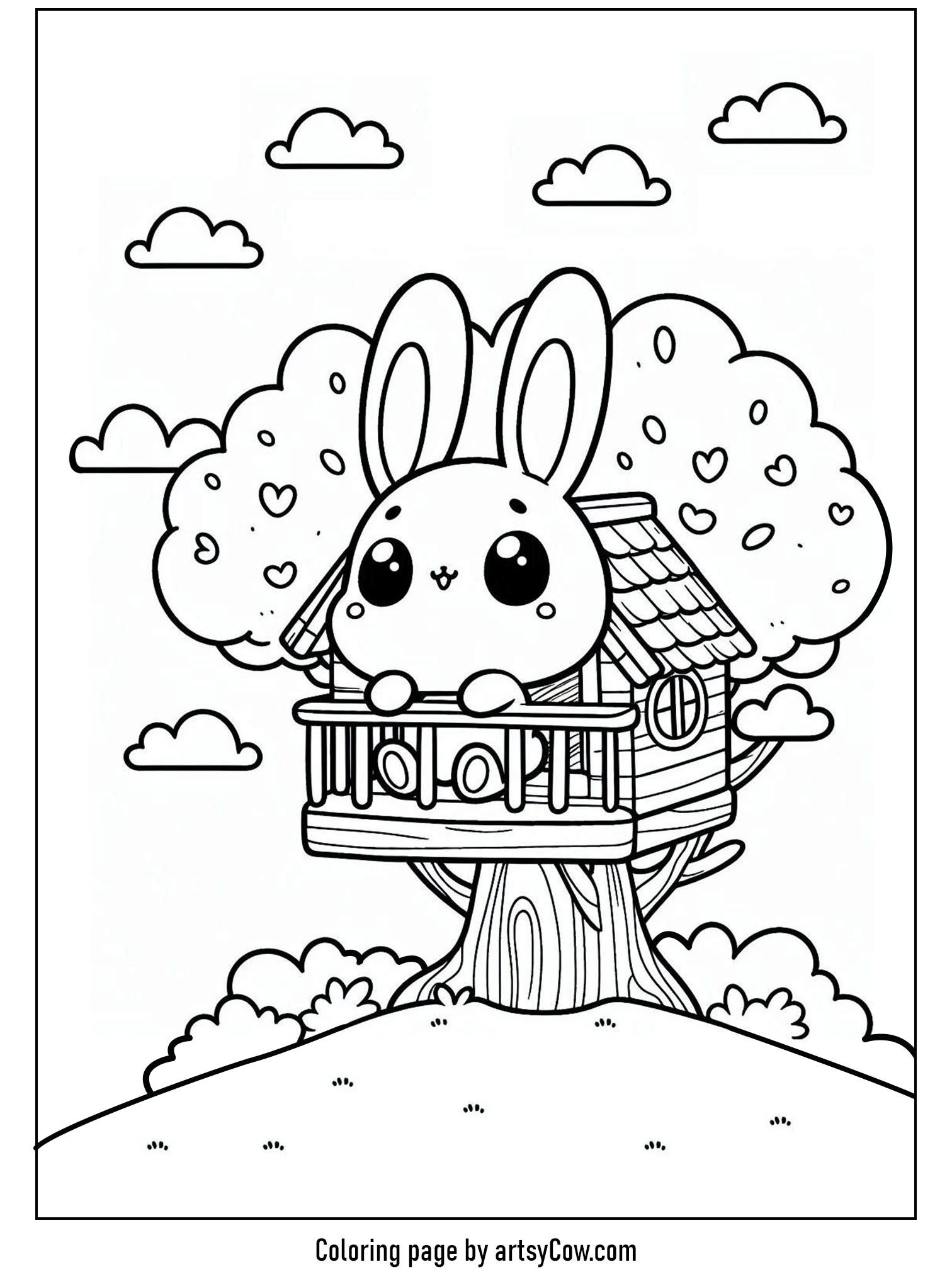 15 Rabbit Coloring Pages For 2025 - ArtsyCow