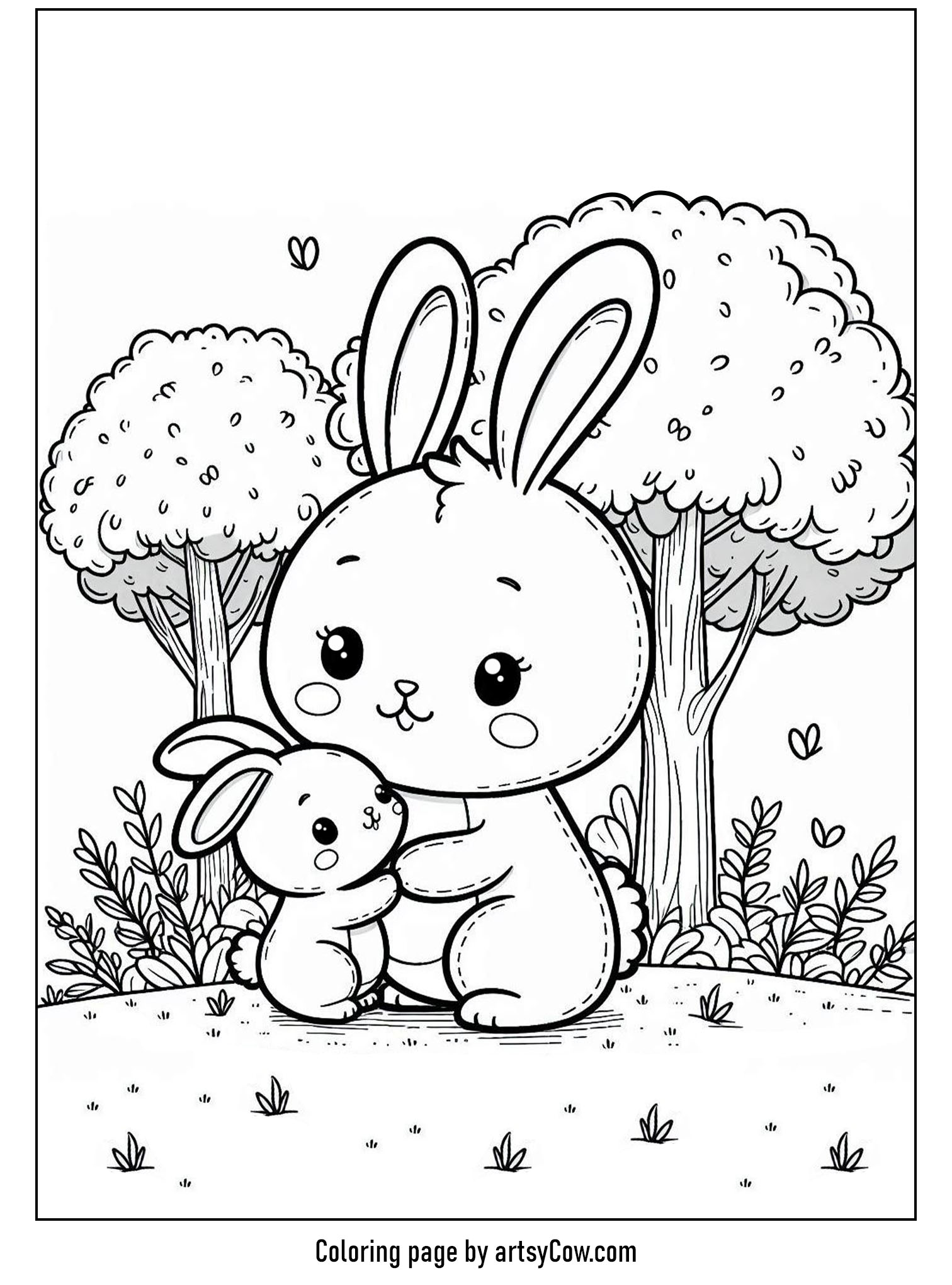 15 Rabbit Coloring Pages For 2026 - ArtsyCow